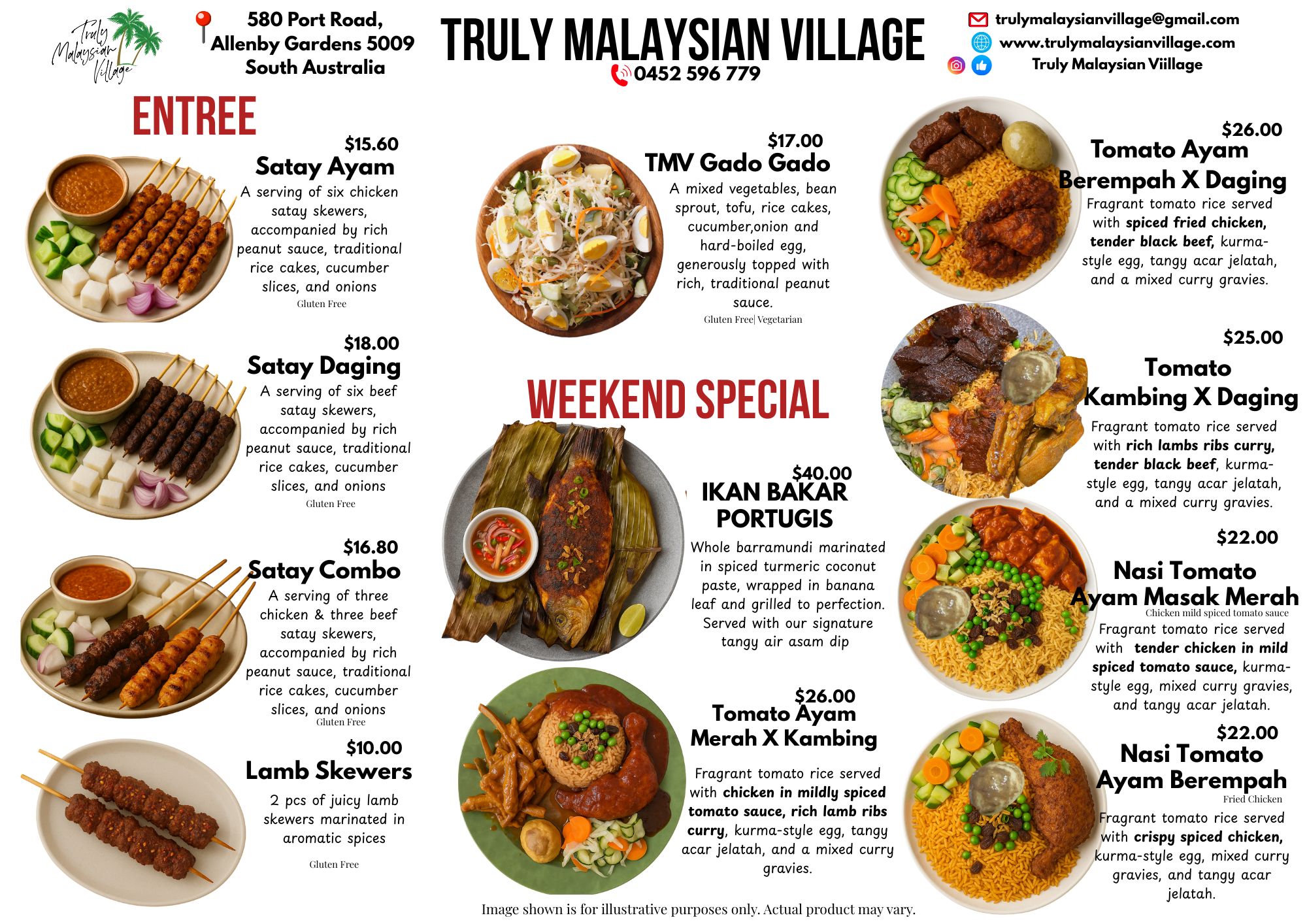 Menu - Truly Malaysian Village