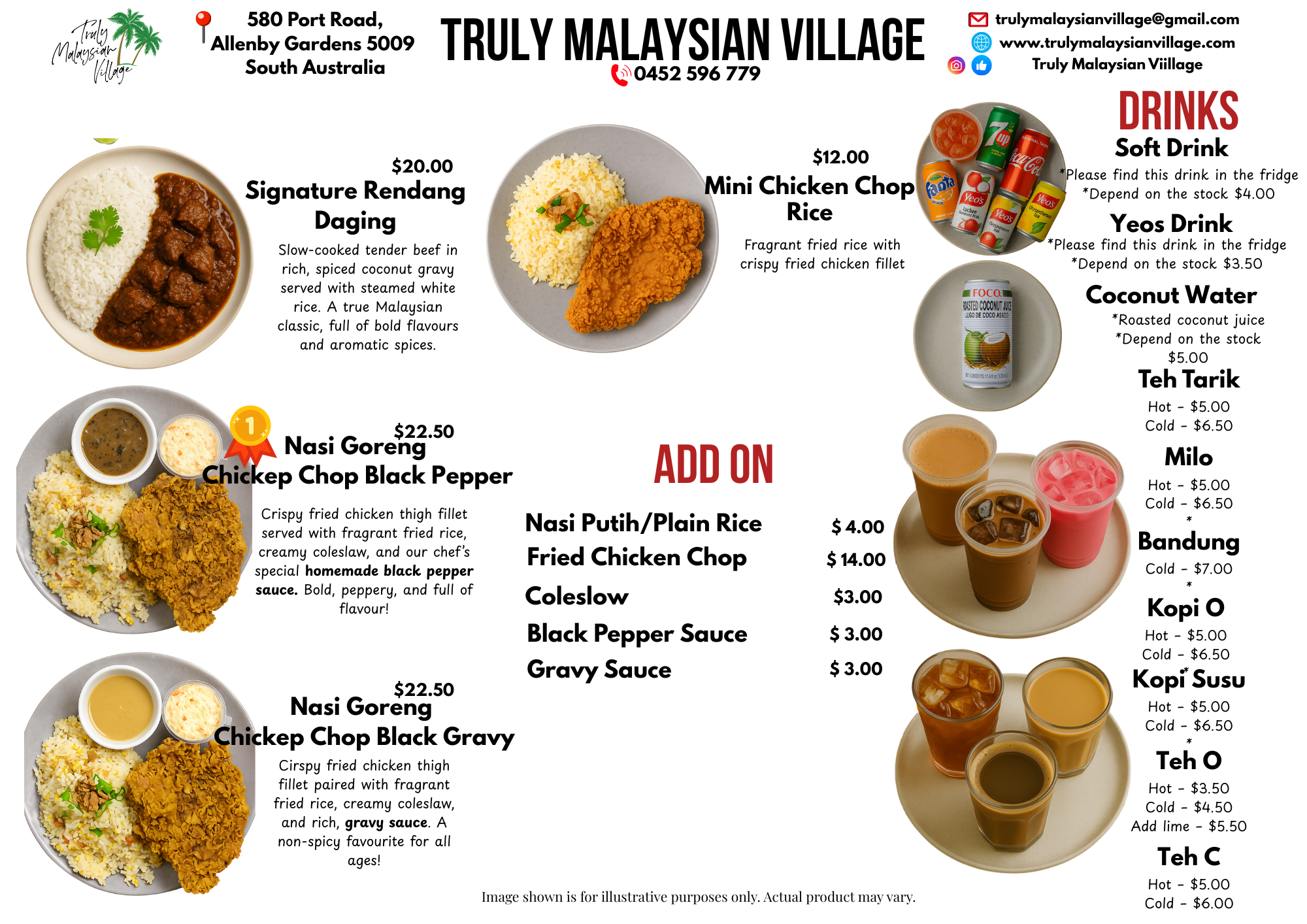 Menu - Truly Malaysian Village